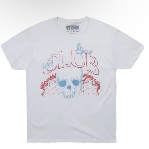 Club 999 | Shirts | New Le X999 Exclusive Juice Wrld Club 999 Members Tee White Large | Poshmark